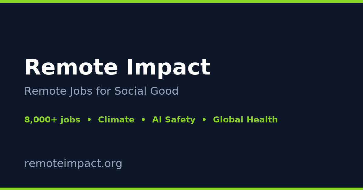 Why Remote Impact Jobs Matter in 2026 — Remote Impact Blog